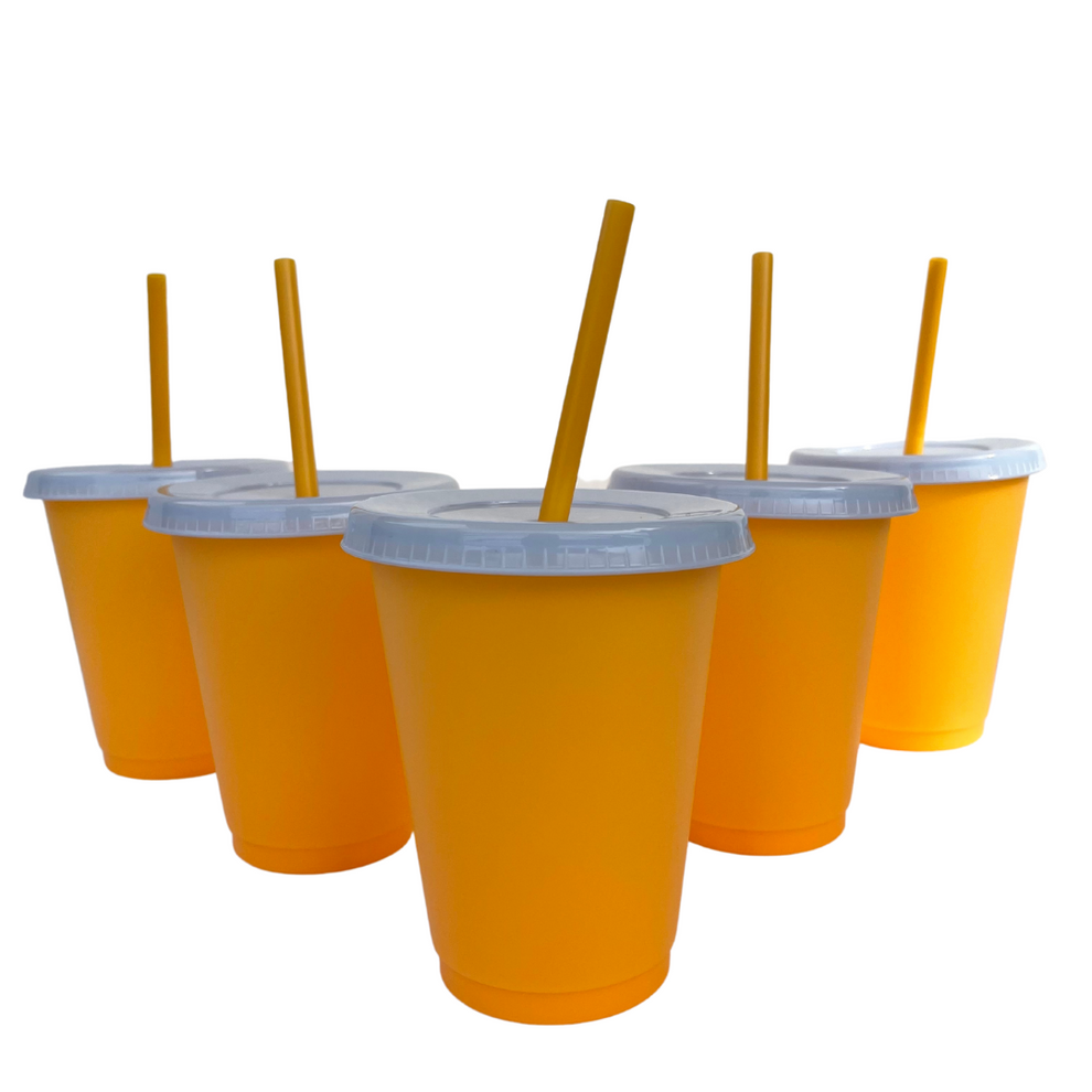 16oz Orange Color Changing Cold Cups – One Stop Cups